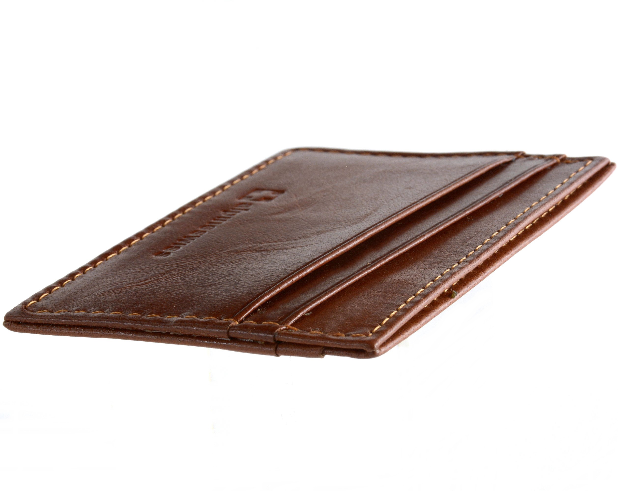 Alpine Swiss Minimalist Leather Front Pocket Wallet 5 Card Slots Slim ...